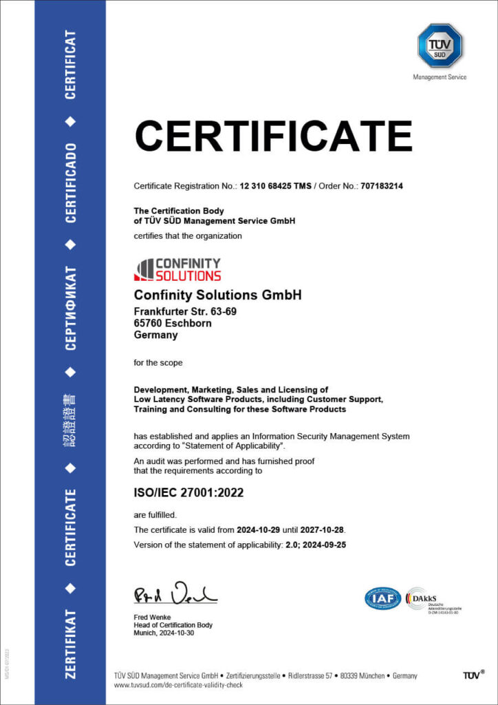 Exciting News: Confinity Solutions Achieves ISO/IEC 27001 Certification ...